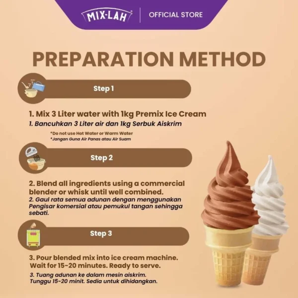 Base Powder Soft Serve Ice Cream Powder - GFB Food
